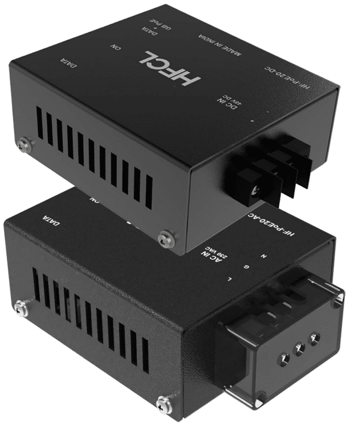 IO by HFCL: Power Solutions - PoE Injectors IO HF-POE20-AC/DC